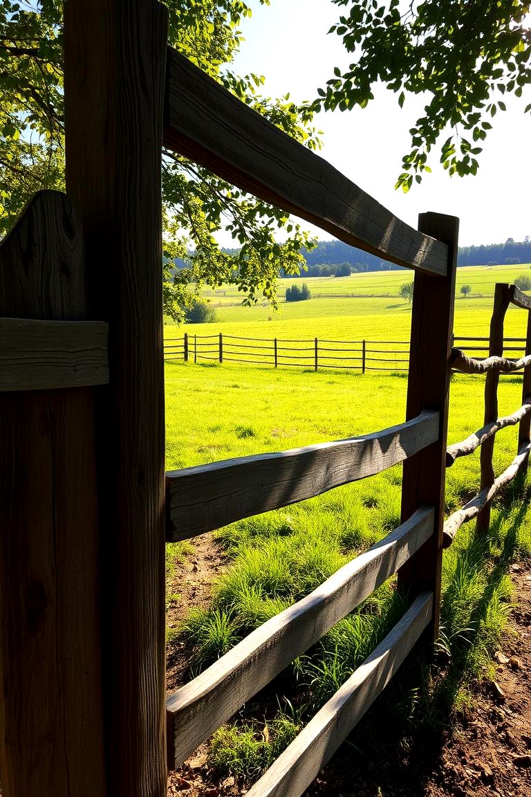 22 Farm Fence Ideas for Functional and Decorative Boundaries - Lost At ...