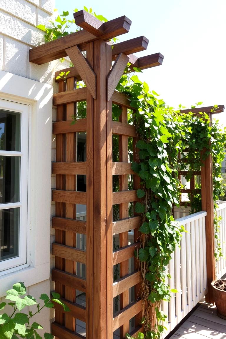 22 Balcony Trellis Ideas for Vertical Garden Lovers - Lost At E Minor