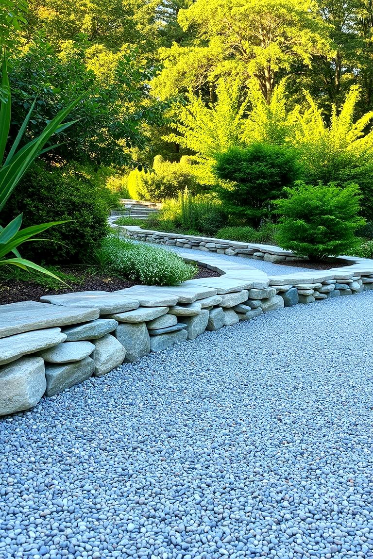 22 Gravel Driveway Edging Ideas for Clean Landscaping - Lost At E Minor