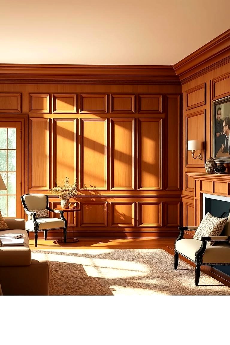 22 Elegant Living Room Wainscoting Design Concepts - Lost At E Minor